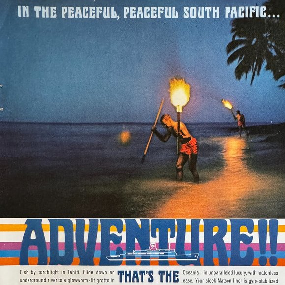 Matson South Seas Cruise | Art | 962 Matson South Seas Cruise Print Ad ...